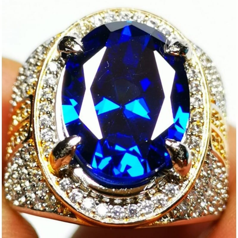 Jual Batu Blue Safir Asli Natural Bukan Lab Cutting Super mewah HQ ...