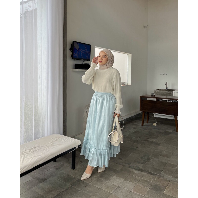 Jual Shimi Shimmer Skirt || Rok Shimmer Premium | Shopee Indonesia