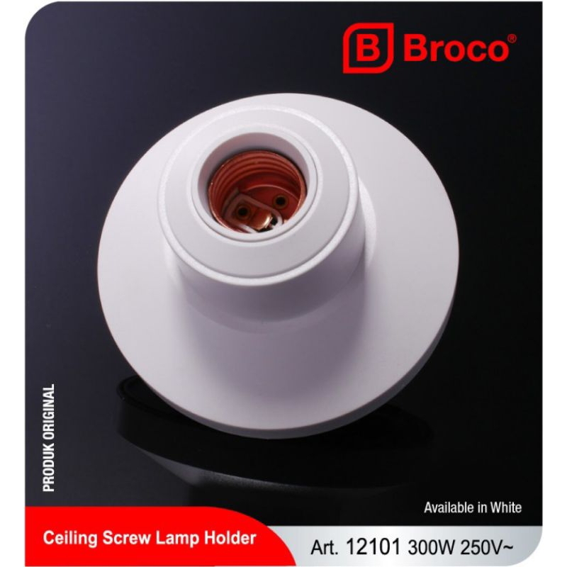 Jual Fitting Lampu Plafon Broco Lux / Fitting Plafon Besar art. 12101 ...