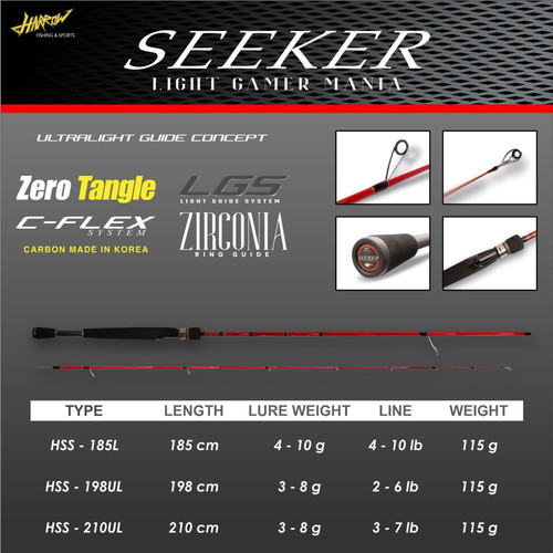 Jual Rod SPINNING HARROW SEEKER | Shopee Indonesia