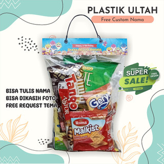 Jual Plastik Snack Ulang Tahun Kemasan Snack LABEL ULTAH (BISA CUSTOM ...