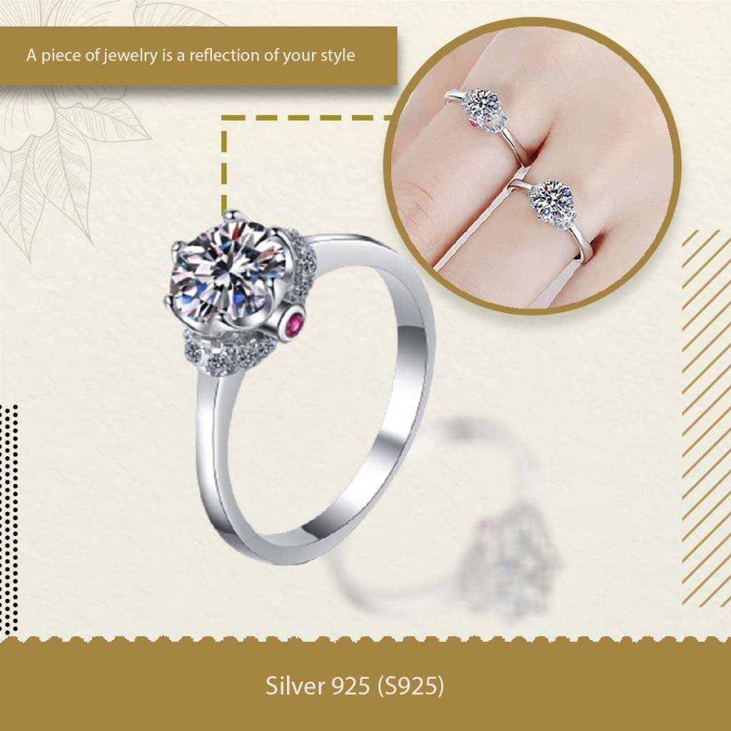 Jual SILVER HOUSE JEWELRY - CINCIN PERAK 925 - ROSIE SILVER 925 RING ...