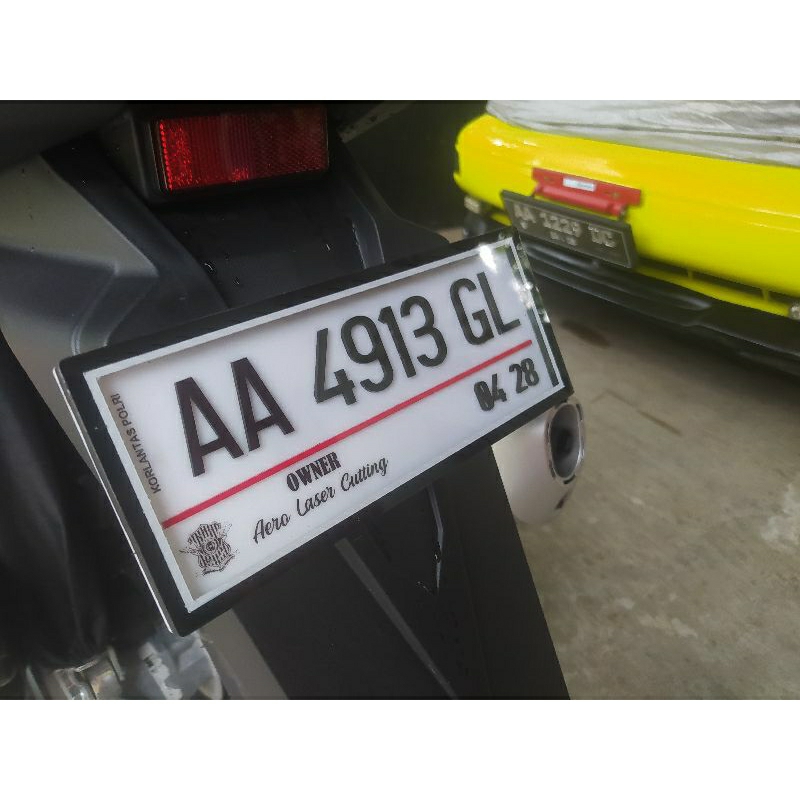 Jual Plat Nomor Premium Murah/Plat nomor Timbul Akrilik Motor Baut ...