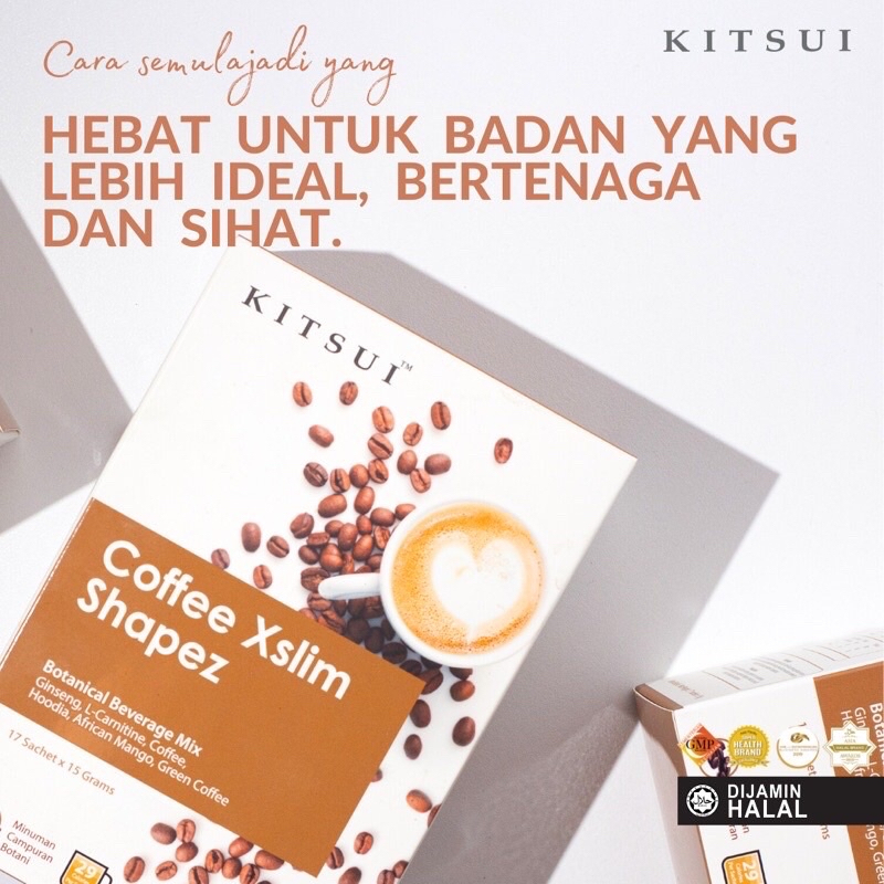Jual KITSUI Coffee Xslim Shapez 1 sachet 5G (Mocha Flavour) | Shopee ...