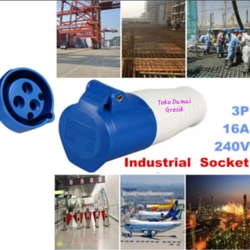 Jual Fort CEE mobile Soket Industrial 213. Mobile mounting Socket ...