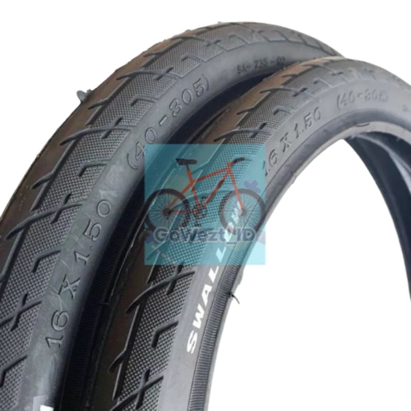 Jual Ban Luar Sepeda Ukuran 16 x 1.50 Swallow Deli Tire Hitam Anak Mini Lipat Minion | High ...