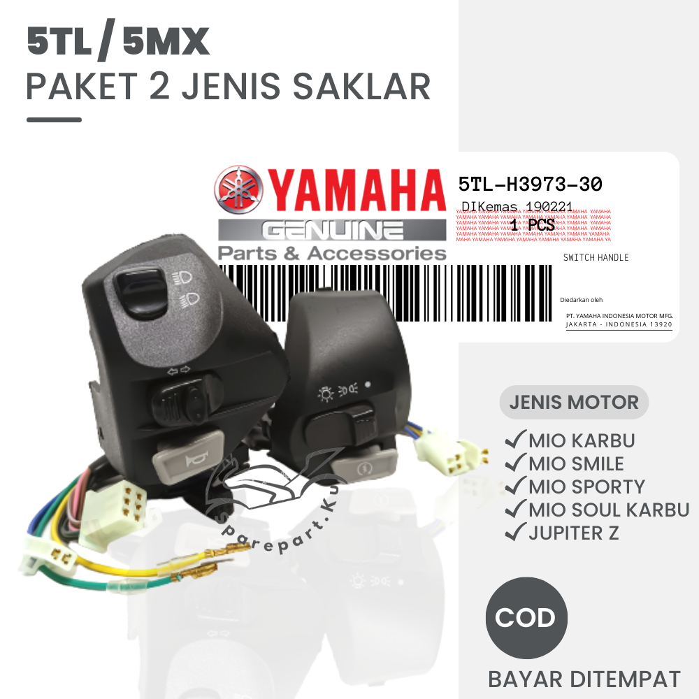 Jual 5TL 1 PASANG KIRI KANAN SAKLAR SEN KIRI MIO SMILE SAKLAR STATER ...
