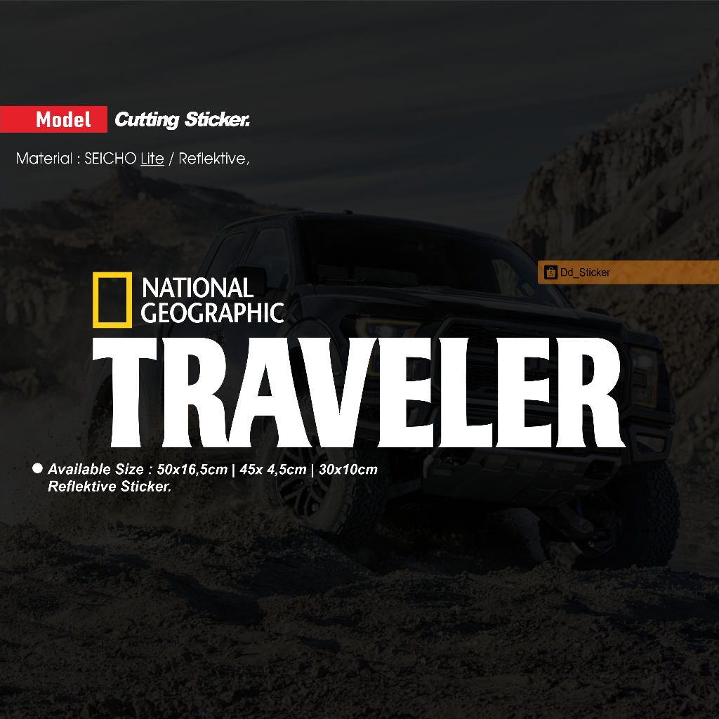 Jual Sticker National Geographic Traveler Kaca Mobil | Cutting Sticker ...