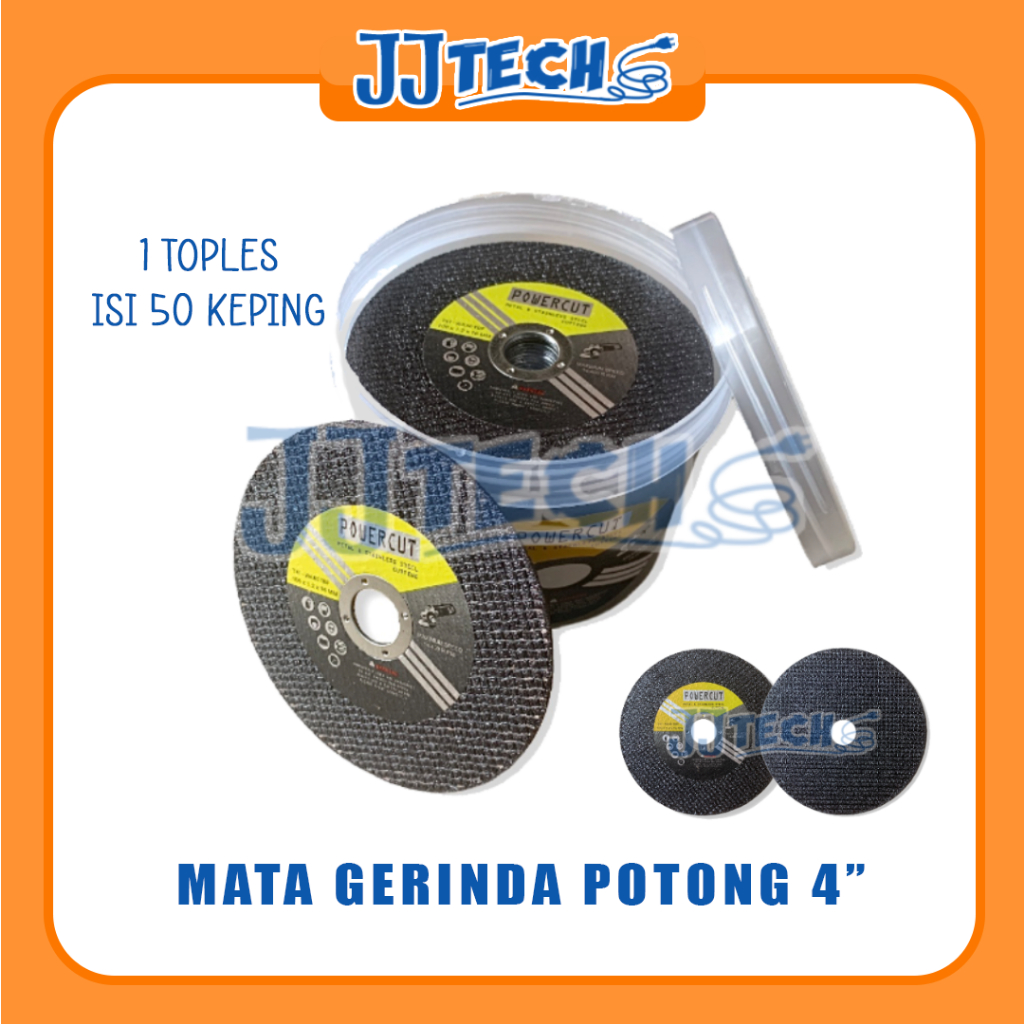 Jual Mata gerinda potong 4" powercut untuk potong besi stainless steel ...