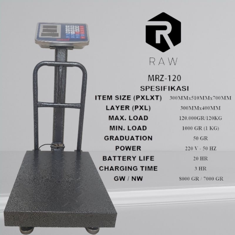 Jual Timbangan Digital Duduk 2 LCD 120kg dan 150kg | Timbangan beras ...