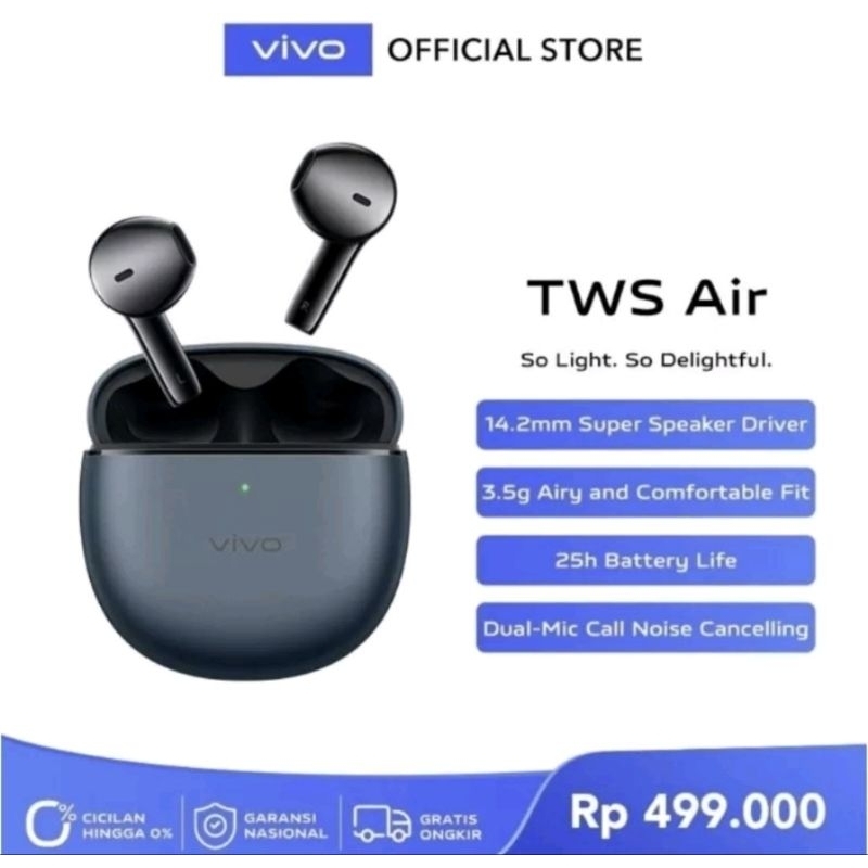 Jual HEADSET BLUETOOTH / EARPHONE / VIVO TWS Air Super Speaker Driver ...
