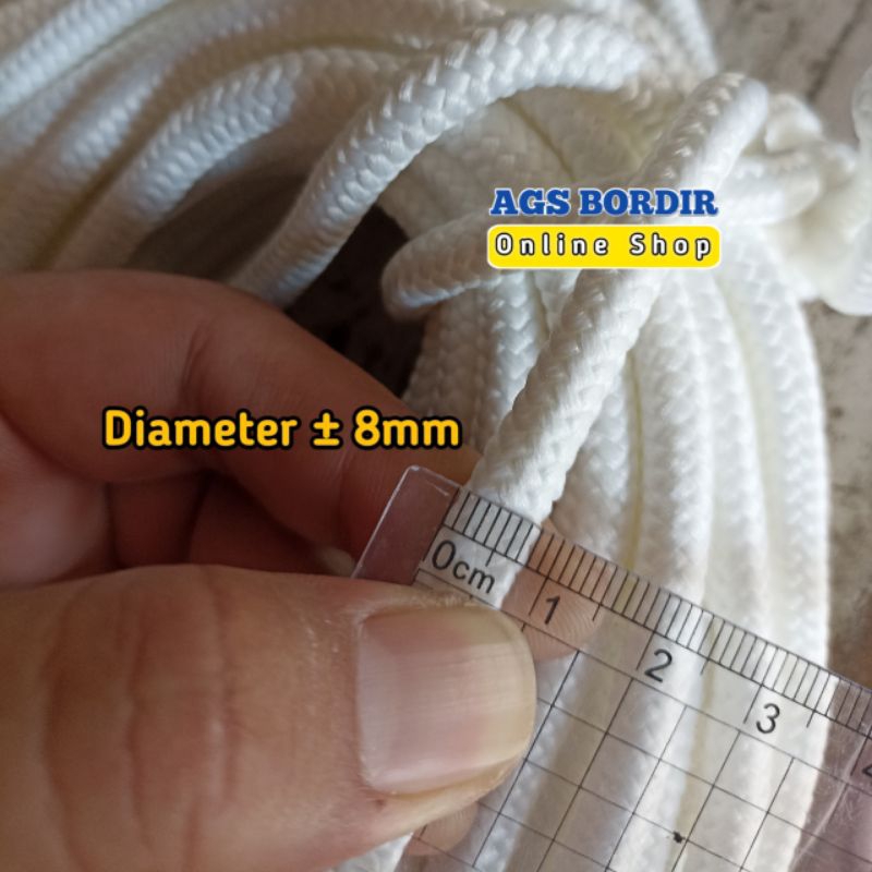Jual Tali tiang bendera 8mm 25 meter 30 meter 35 40 m halus dan kuat ...