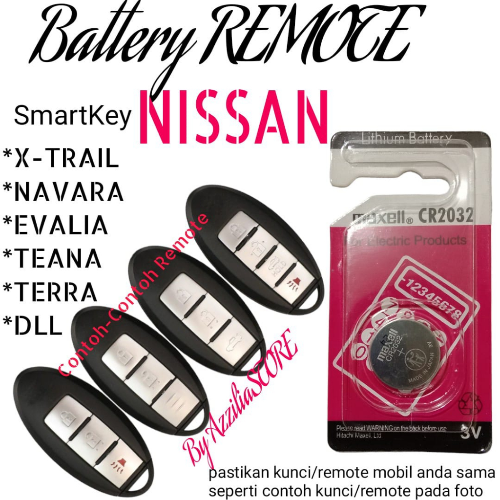 Jual Battery Baterai Batre Batrai Batere Remote Remot SmartKey Smart ...
