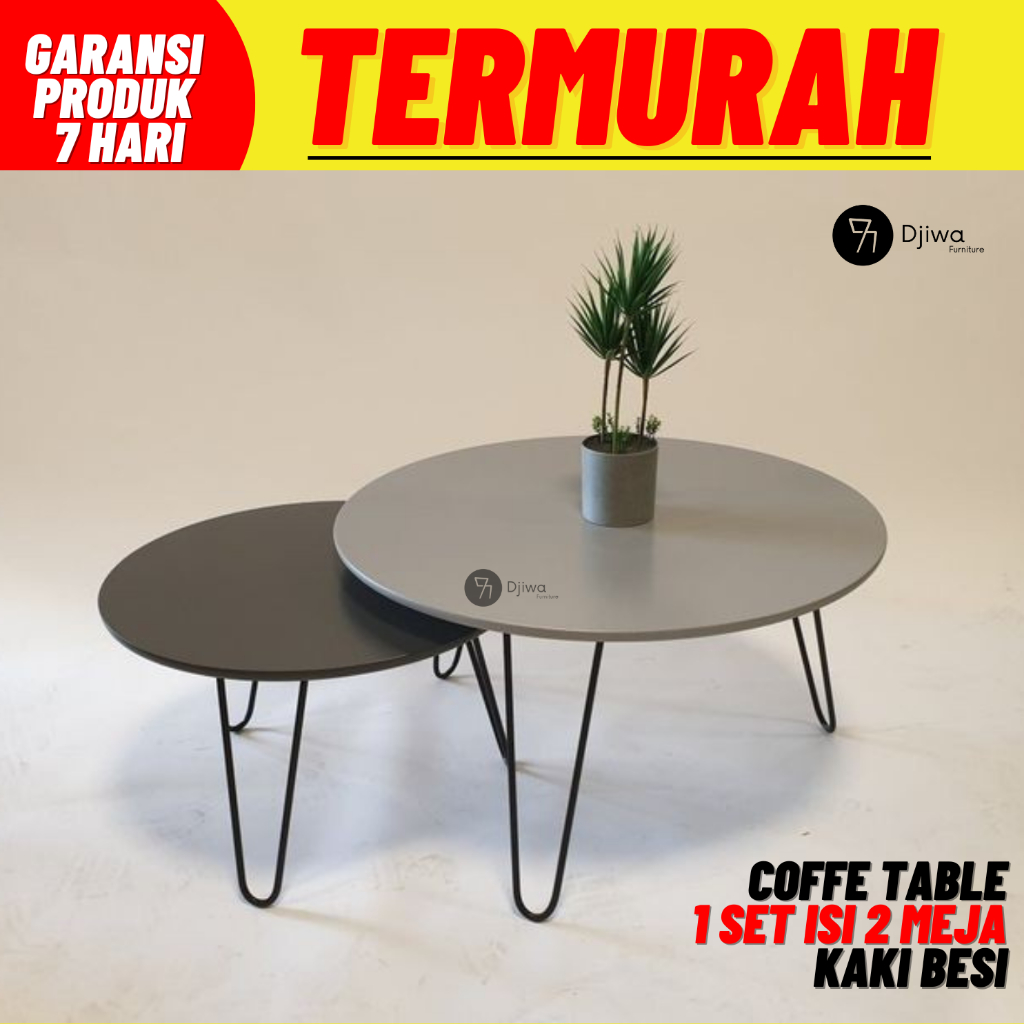 Jual Meja Nesting Meja Tamu Kaki Besi Meja Ruang Tamu Meja Rumah Meja ...