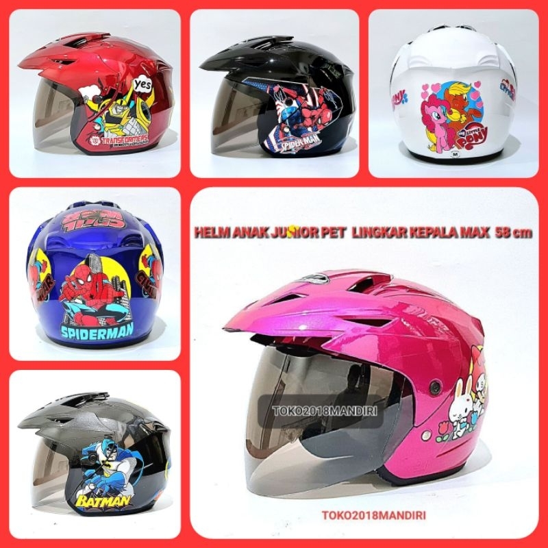 Jual HELM ANAK KARAKTER SNI HELM MOTOR ANAK LITTLE PONY CAR TAYO ...