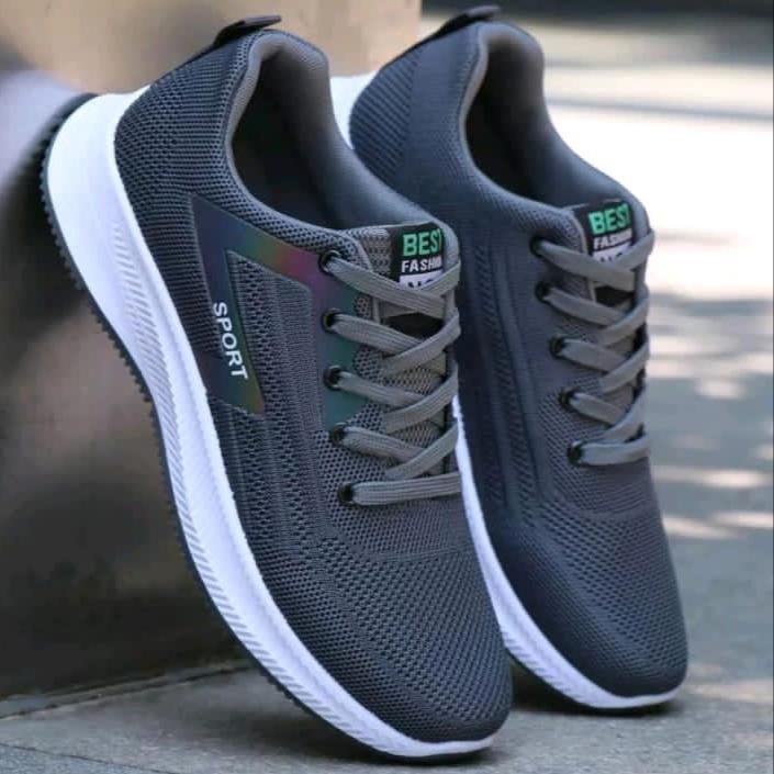 Jual Sepatu Pria Sneakers Casual Hitam Original Pvc Outsole Anti Slip | Shopee Indonesia