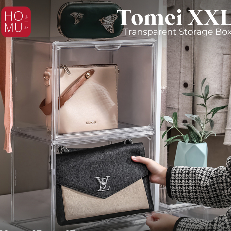 Jual HOMU TOMEI Transparent Storage Display Box XXL Kotak Penyimpanan ...