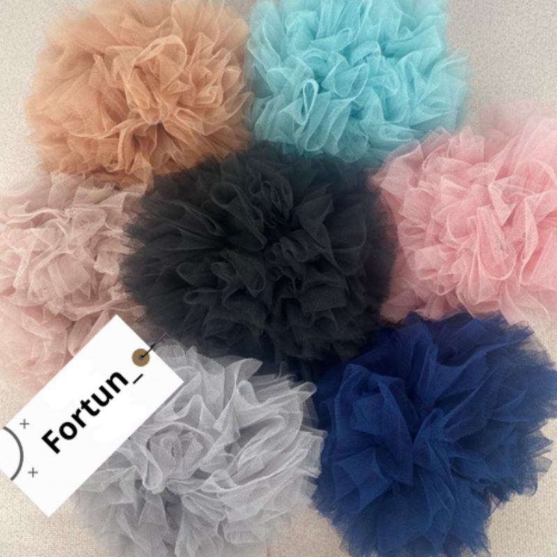 Jual cepol volume SCRUNCHIE TILE JUMBO 20cm,cepol hijab,ikat rambut ...