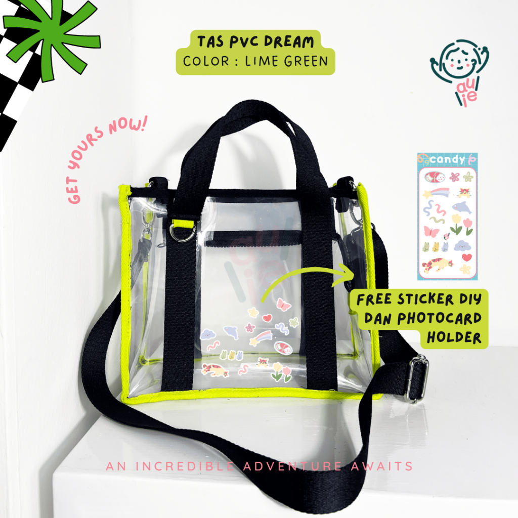 Jual aullie.bags | Tas PVC Transparan Konser Premium DREAM Warna Bubble ...