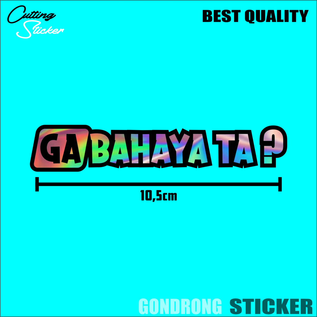 Jual stiker ga bahaya ta cutting sticker yang lg viral | Shopee Indonesia