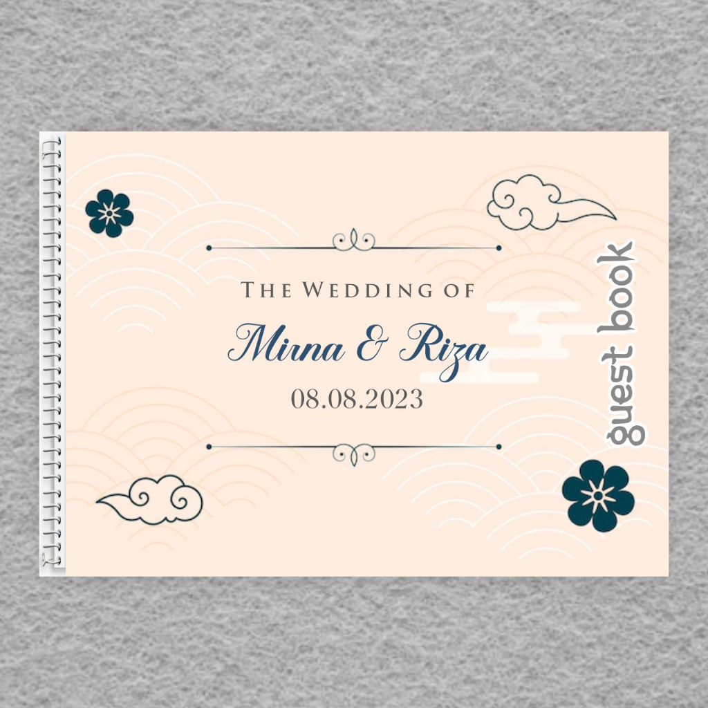 Jual Buku Tamu Pernikahan CUSTOM / wedding Guest Book / wedding book ...