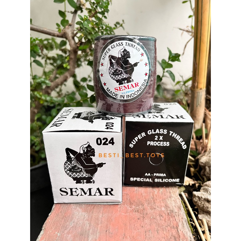 Jual gelasan senar super silicon uk 24 cap semar, benang layangan | Shopee Indonesia