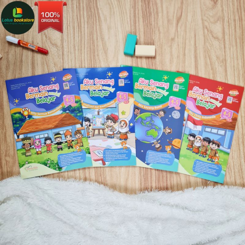 Jual Paket Aku Senang Bermain Sambil Belajar TK A (4-5 Tahun) - Kurikulum Merdeka - Buku ...