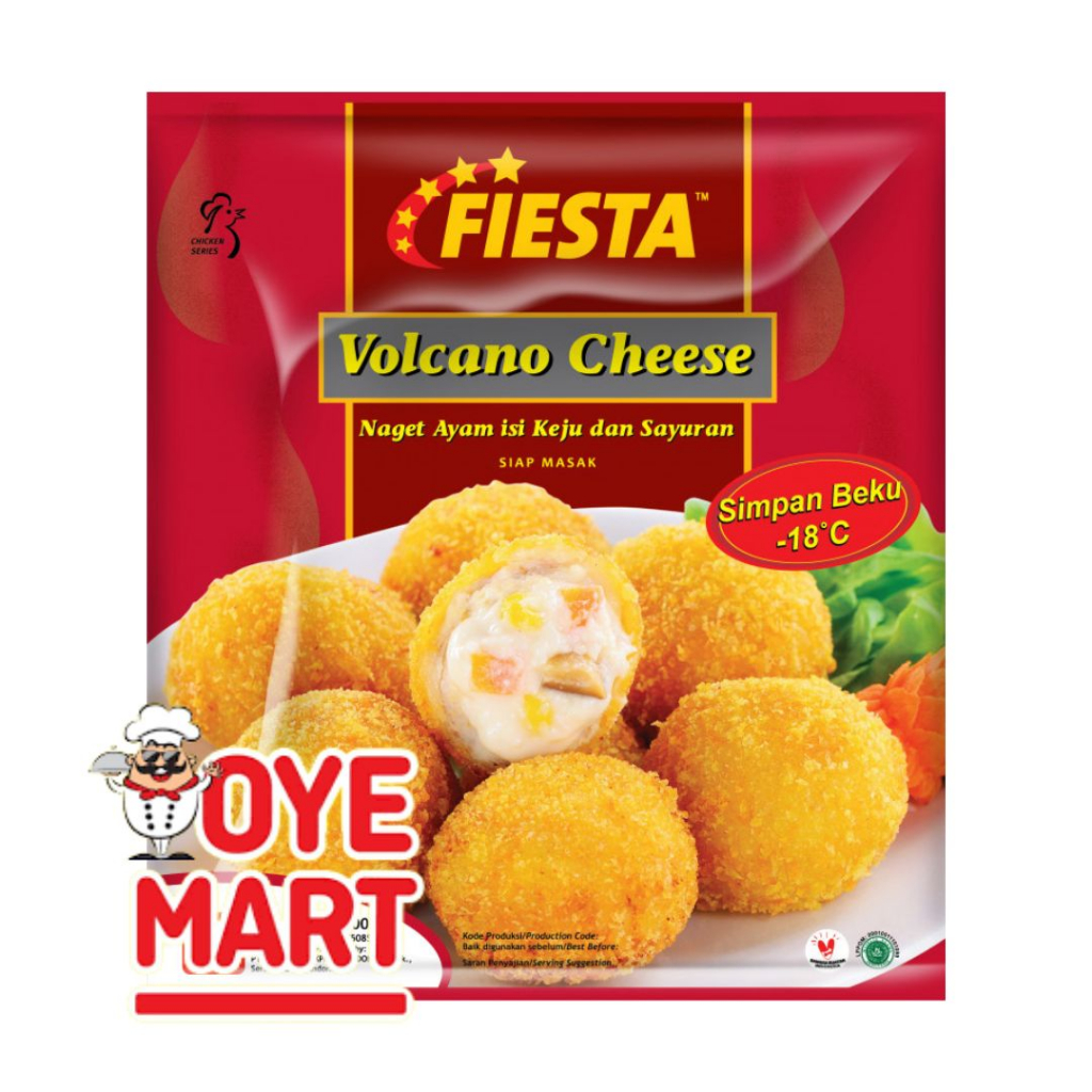 Jual FIESTA VOLCANO CHEESE 500GR / NUGGET AYAM ISI KEJU DAN SAYURAN ...