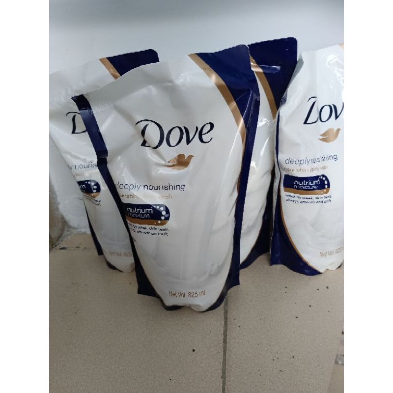 Jual dove body wash deeply nourishing 825ml / sabun mandi cair / refill ...