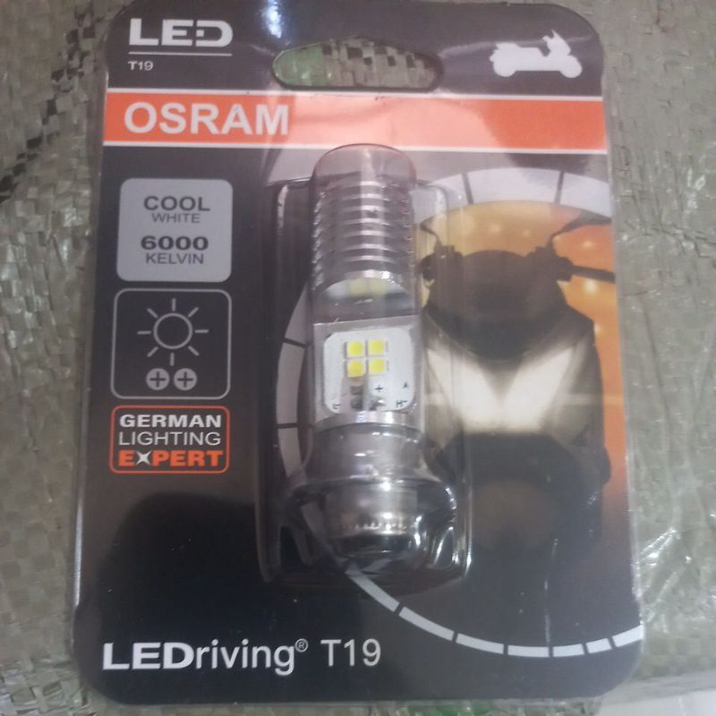 Jual LAMPU DEPAN LED MOTOR T19 M5 K1 MOTOR OSRAM 12 V PUTIH AC DC | Shopee Indonesia