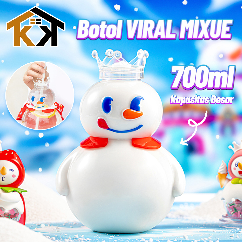 Jual (KK) COD Botol Minum MIXUE VIRAL 700ml Botol Tumbler MIXUE Viral ...