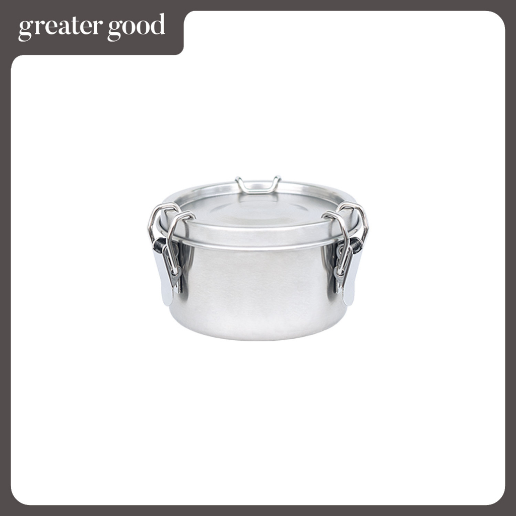 Jual Greater Good - Round Stainless Steel Food Container / Kotak Makan ...