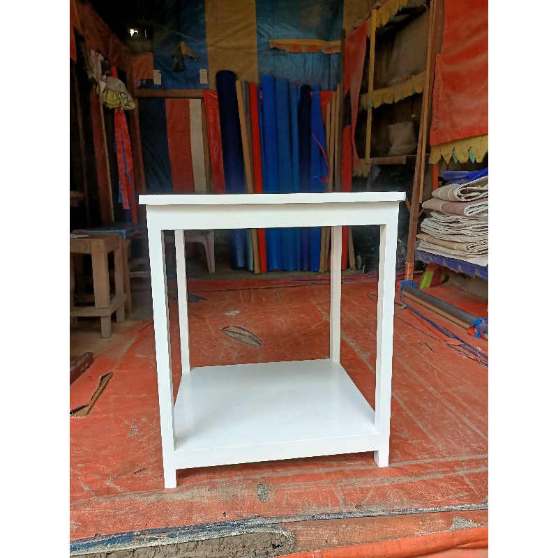 Jual Meja Tatakan Kulkas Mini Cat Putih Ukuran 60x55x70cmJATIBELANDA ...