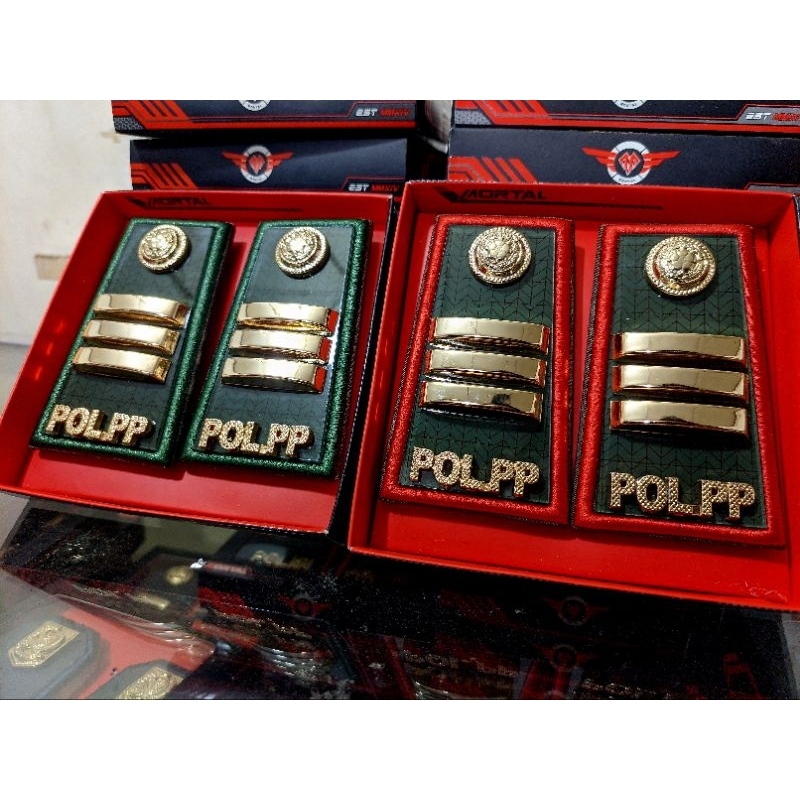 Jual Pangkat polpp 3c balok polos lis merah - Pangkat satpolpp 3c balok ...