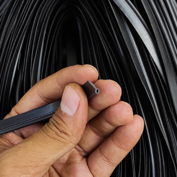 Jual Selang Piping Instan/Tali Rotan Plastik Hitam 3mm Bahan Pandepun ...