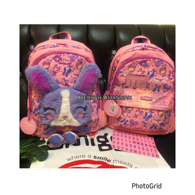 Jual backpack smiggle movin junior rabbit bunny/tas smiggle ori ...