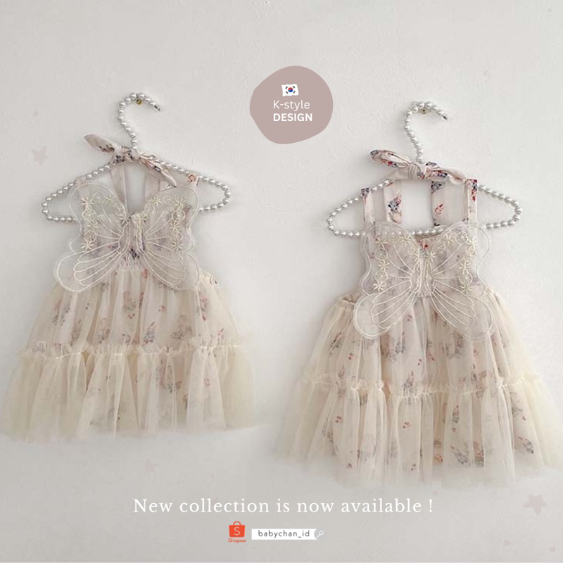 Jual BABYCHAN - Butterfly romper - Romper peri bayi perempuan - Baju ...