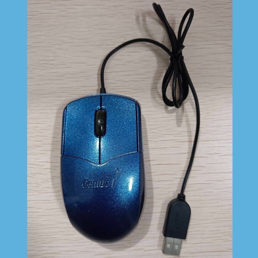 Jual CUSTOM MOUSE Genius NetScroll 310X USB Optical Mouse Blue | Shopee ...