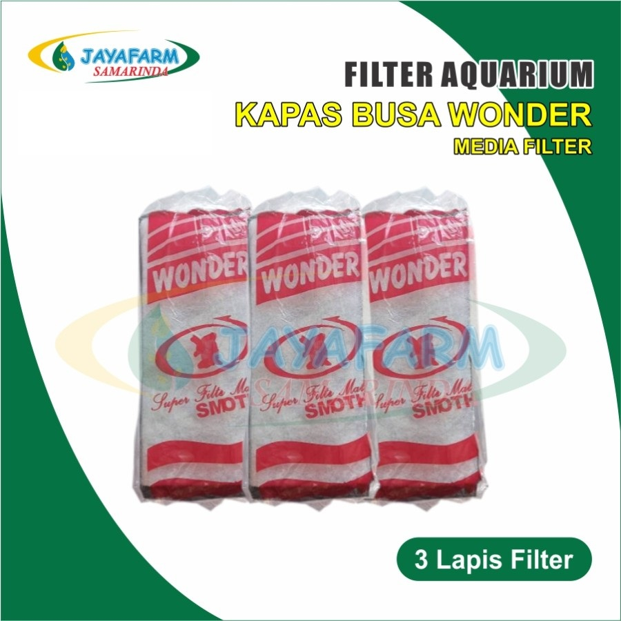 Jual Kapas Busa Filter Aquarium Wonder 3 Lapis – Media Filter Aquarium ...