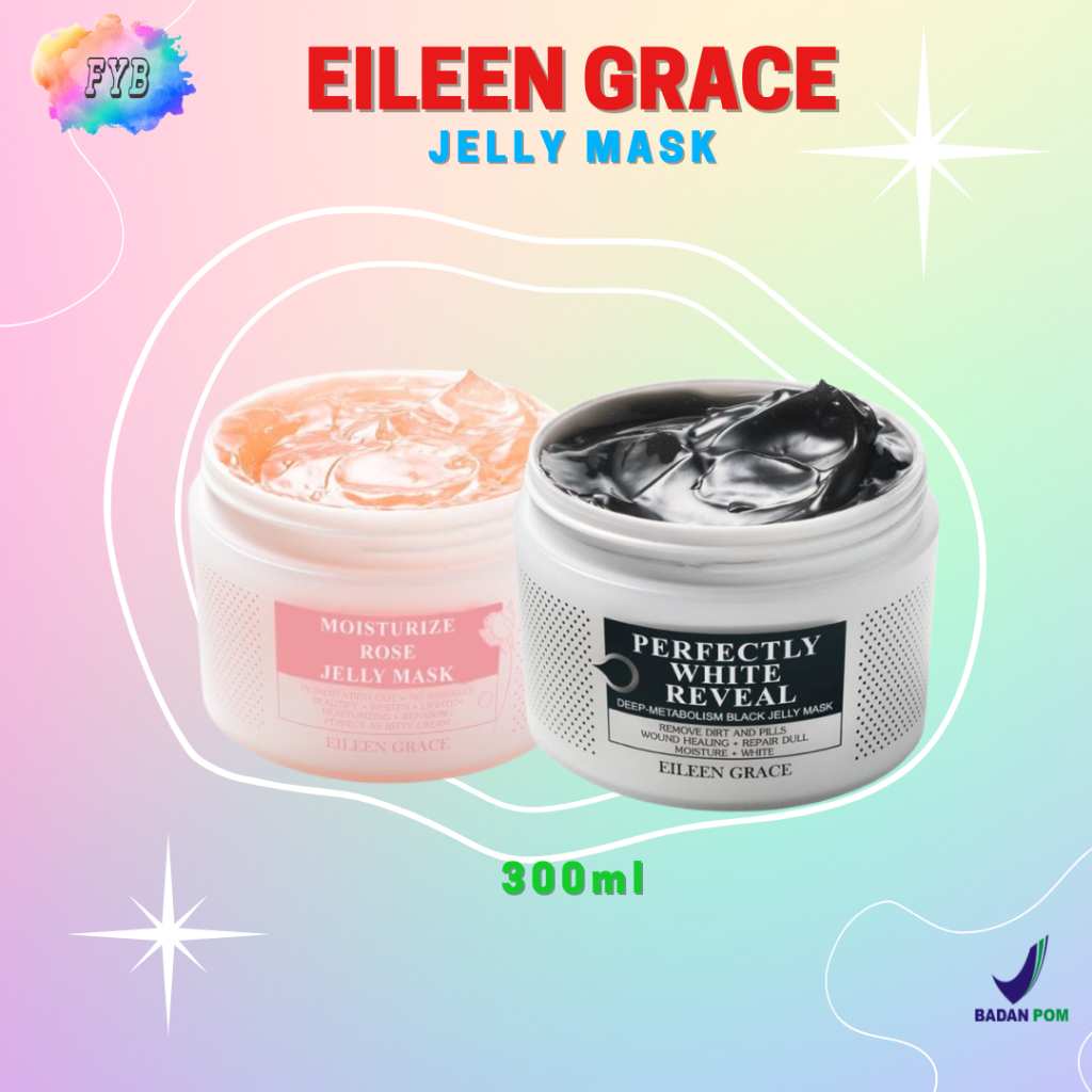 Jual EILEEN GRACE - Moisturize Rose Jelly Mask + Deep-Cleansing Black ...