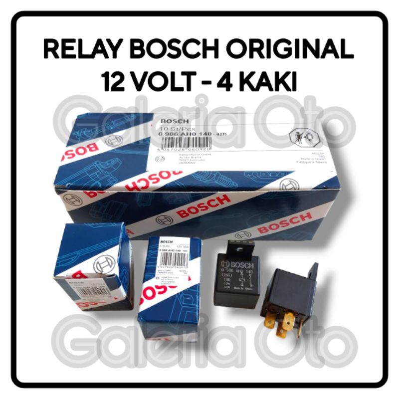Jual Relay BOSCH 12 Volt 30 Ampere / Riley / Rellay BOSCH KAKI 4 - 4 ...