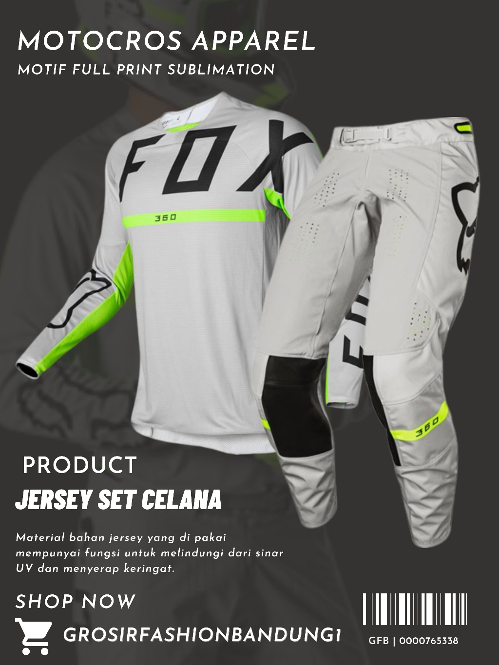 Jual Jersey set Motocross Trail Costum | Shopee Indonesia