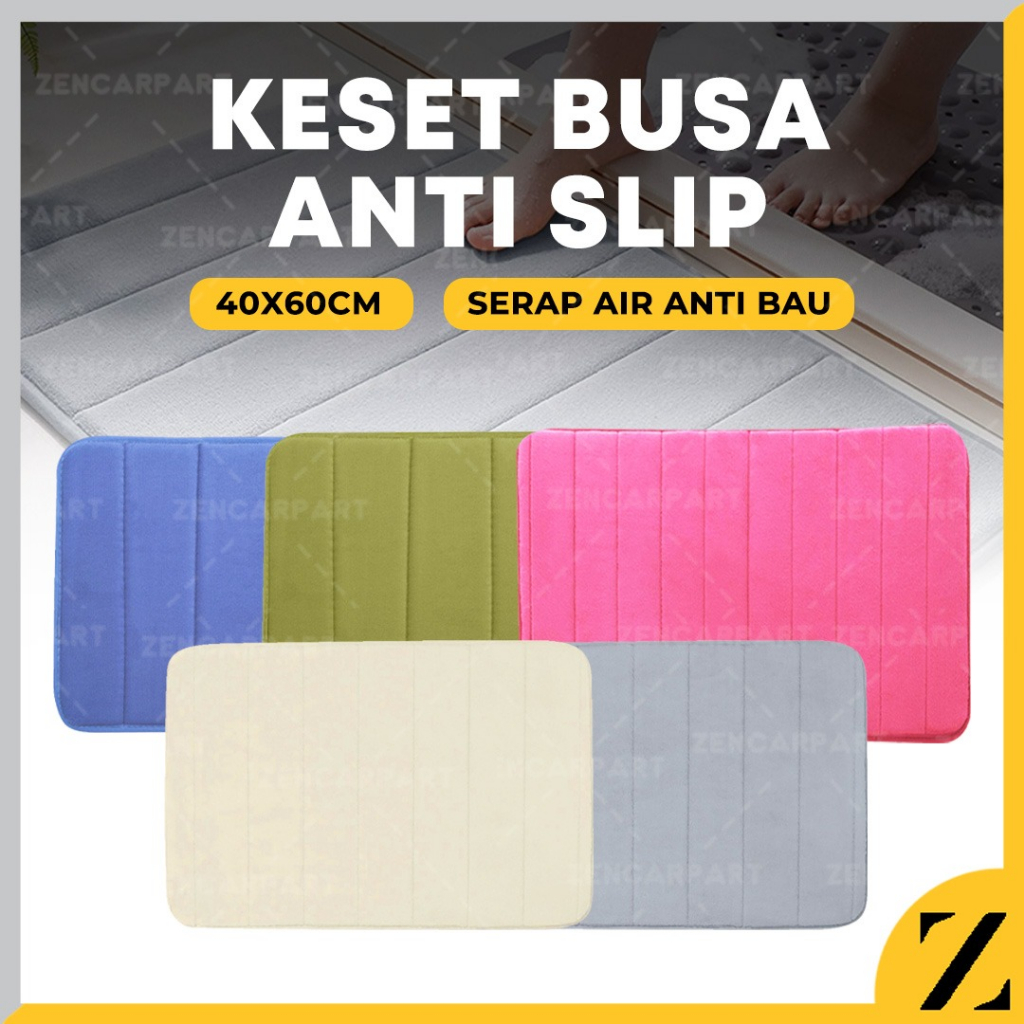 Jual ONEL Keset 40x60 cm Serap Air KUAT Anti slip Selip Bau Cepat ...