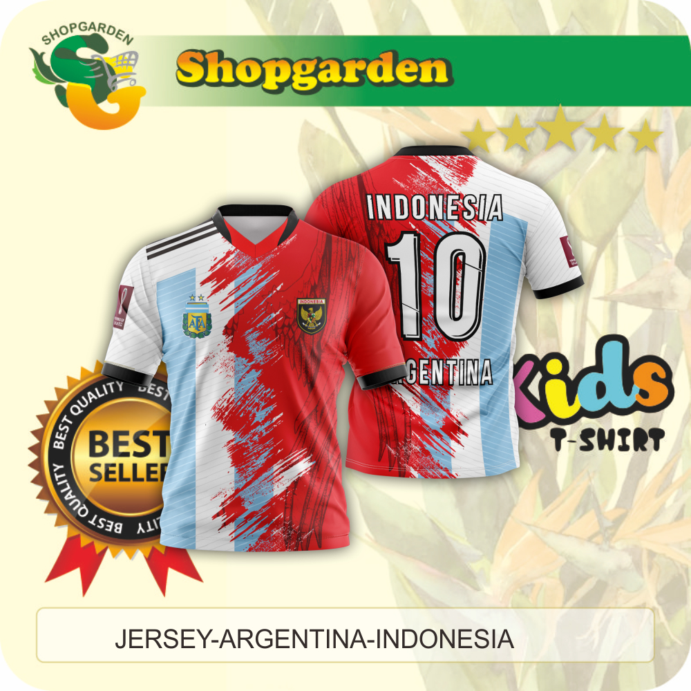 Jual Jersey Anak Kaos Jersey Bola Anak Argentina Indonesia Kaos Jersey ...
