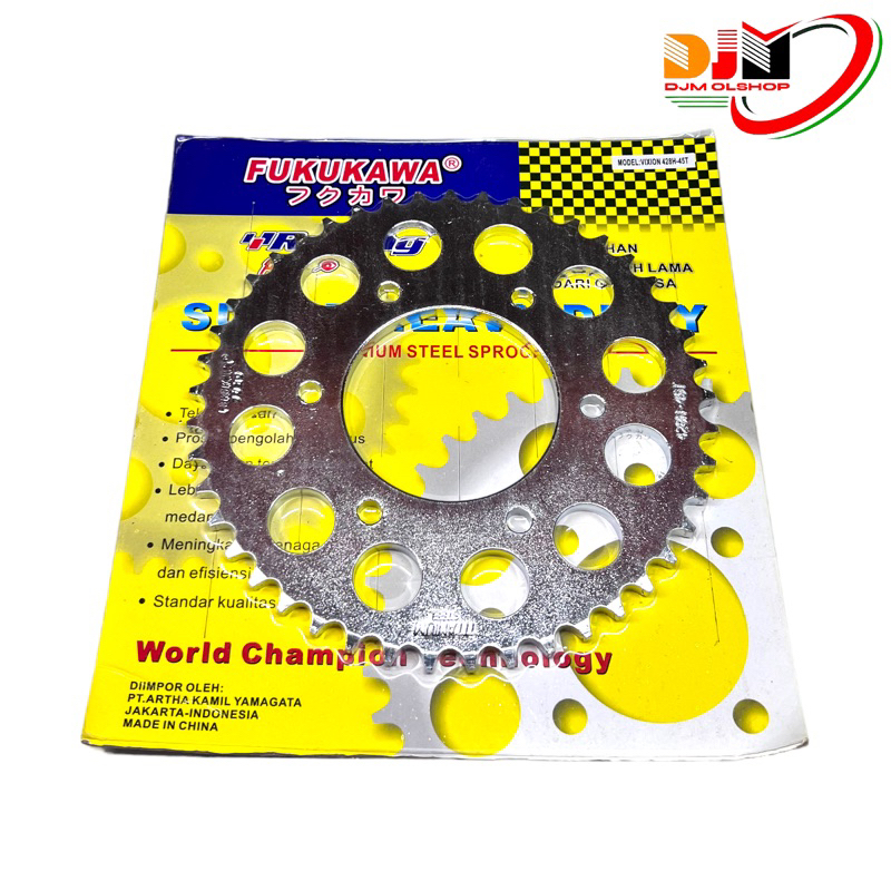 Jual GEAR SET PAKET MODEL SSS RANTAI 428H GOLD VIXION OLD - VIXION NEW ...