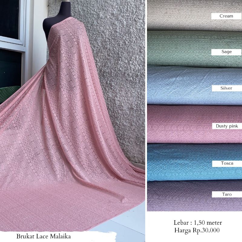 Jual Broklat Lace Premium / Broklat Lace Malika / Bridesmaid Lace ...