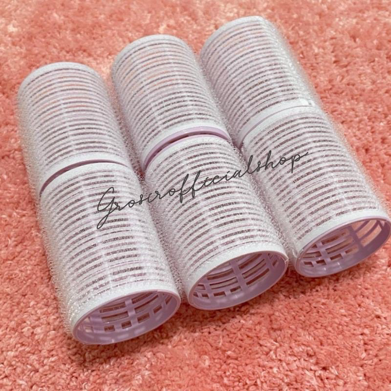 Jual 6PCS!! ROLL RAMBUT TEMPEL / ROLL HAIR CURLER | Shopee Indonesia