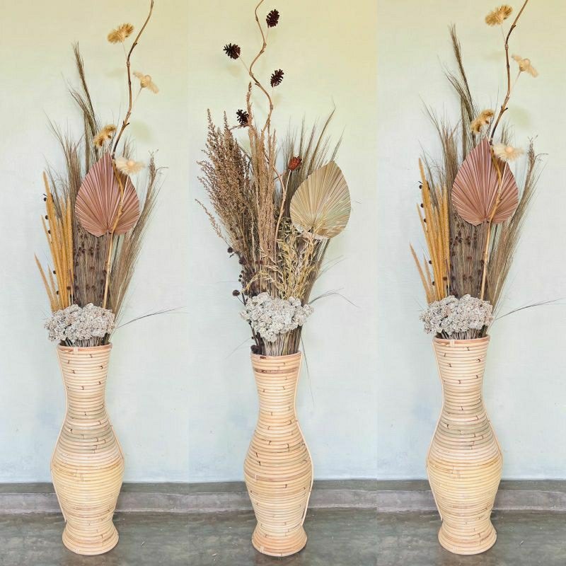 Jual PAKET LENGKAP VAS 50 CM + RANGKAIAN BUNGA | Shopee Indonesia