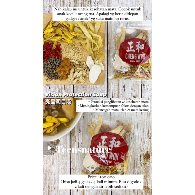 Jual Herbal Soup Cheng Woh (PO PENANG) | Shopee Indonesia