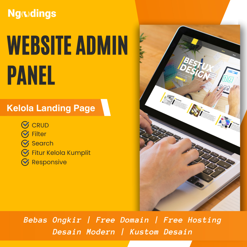 Jual Admin Panel Landing Page | Pembuatan Website | Shopee Indonesia